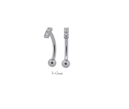 Ice Gem Mini Curve | Elegance Piercing & Tattoo Inc